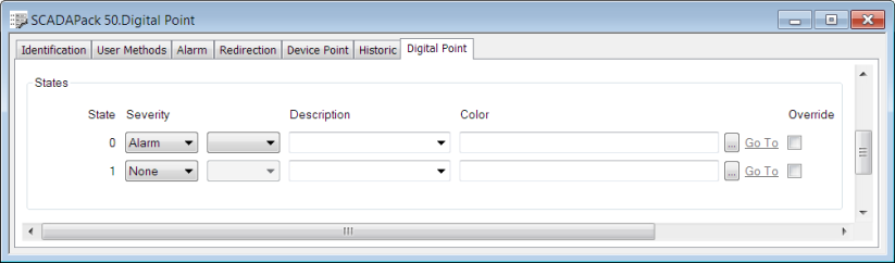Scadapack 50 Driver Guide Point State Properties Configuring Scadapack 50 Digital Points